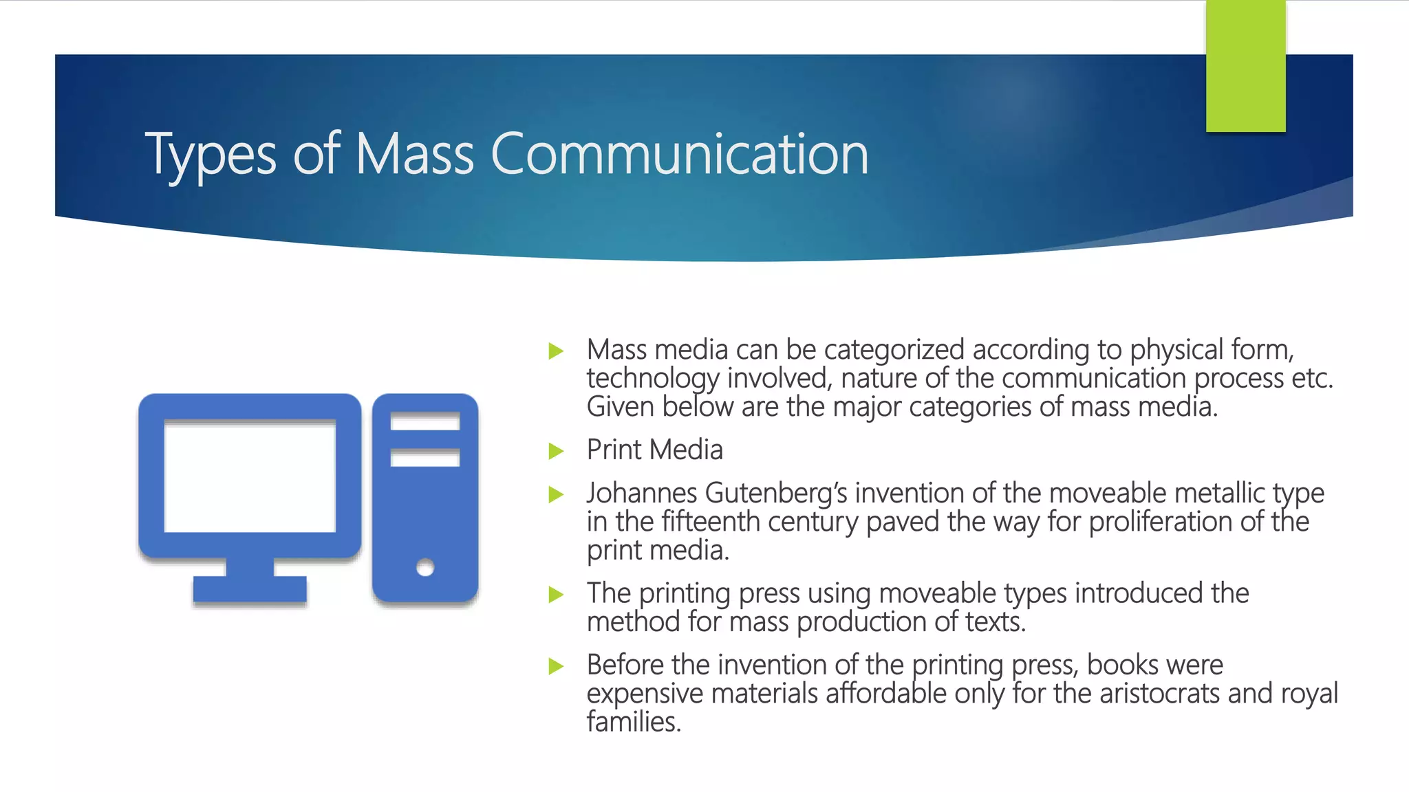 1. Mass communication | PPTX
