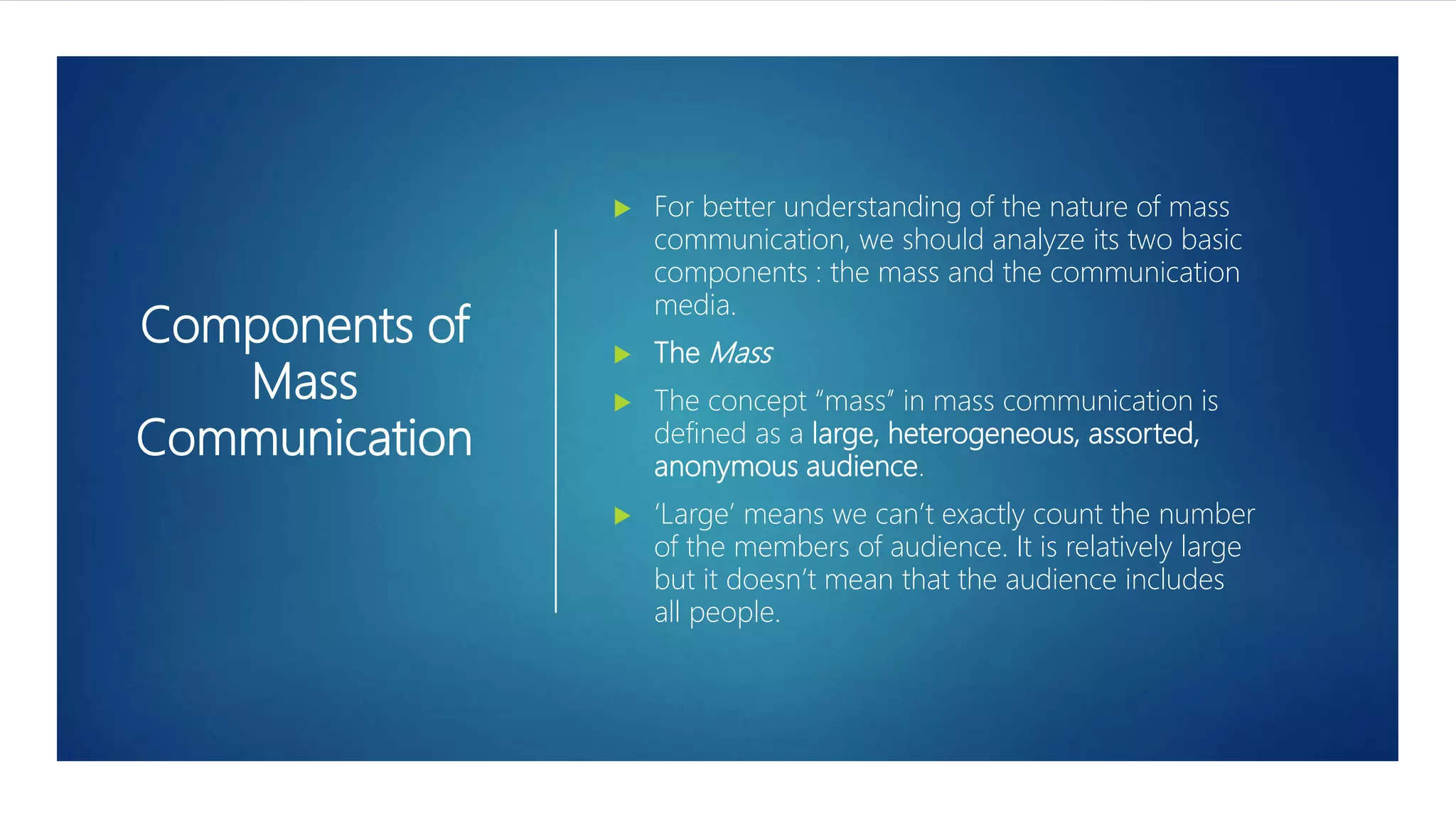 1. Mass communication | PPTX