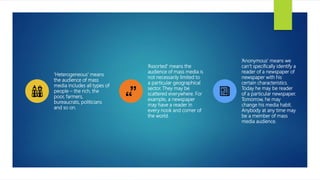 1. Mass communication | PPTX