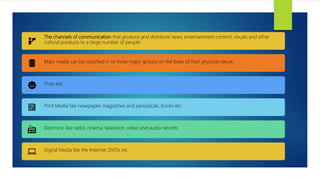 1. Mass communication | PPTX