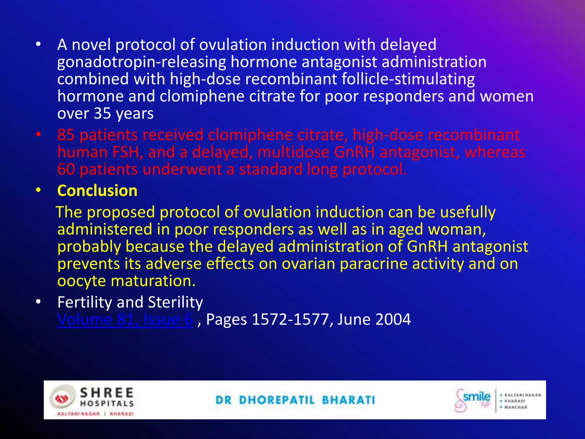 Ovulation Stimulation Protocols For Iui Ppt