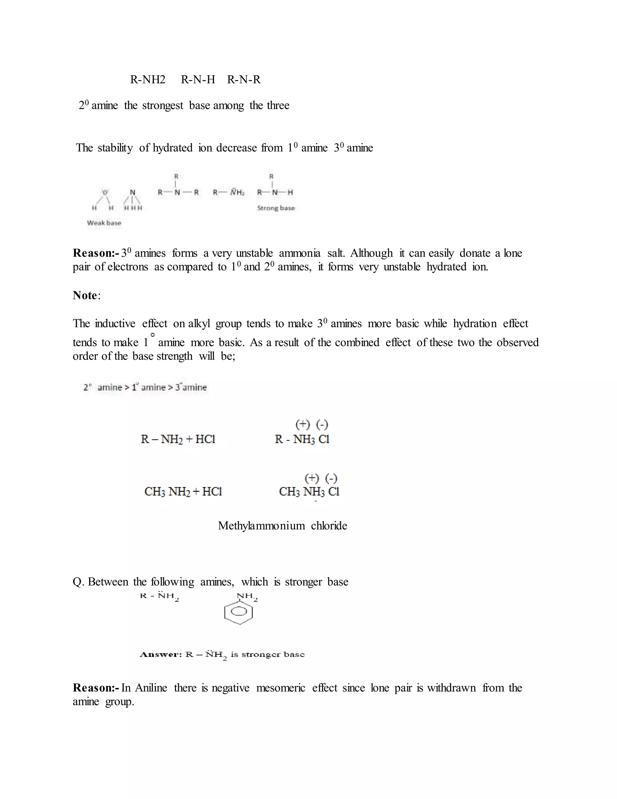 ORGANIC CHEMISTRY 1.2- AMINES | DOCX