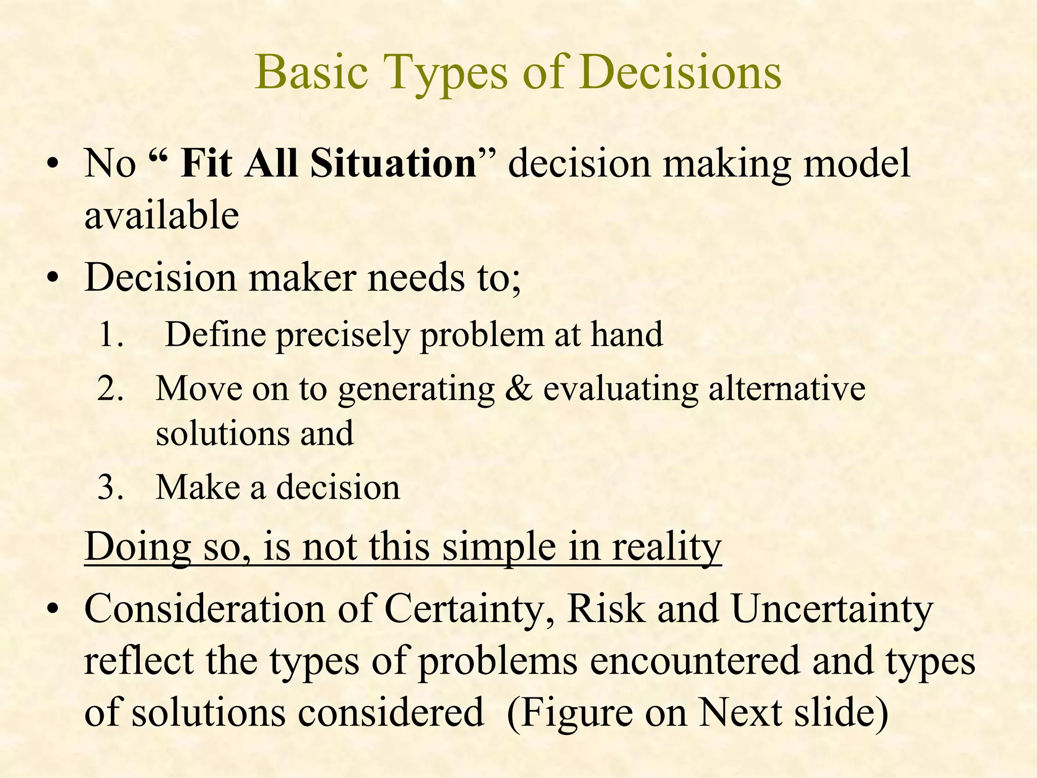 6. Fundamentals of decision making | PPTX