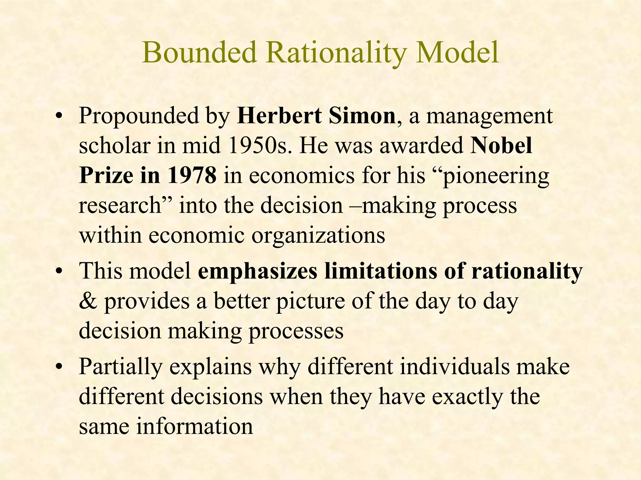 6. Fundamentals of decision making | PPTX