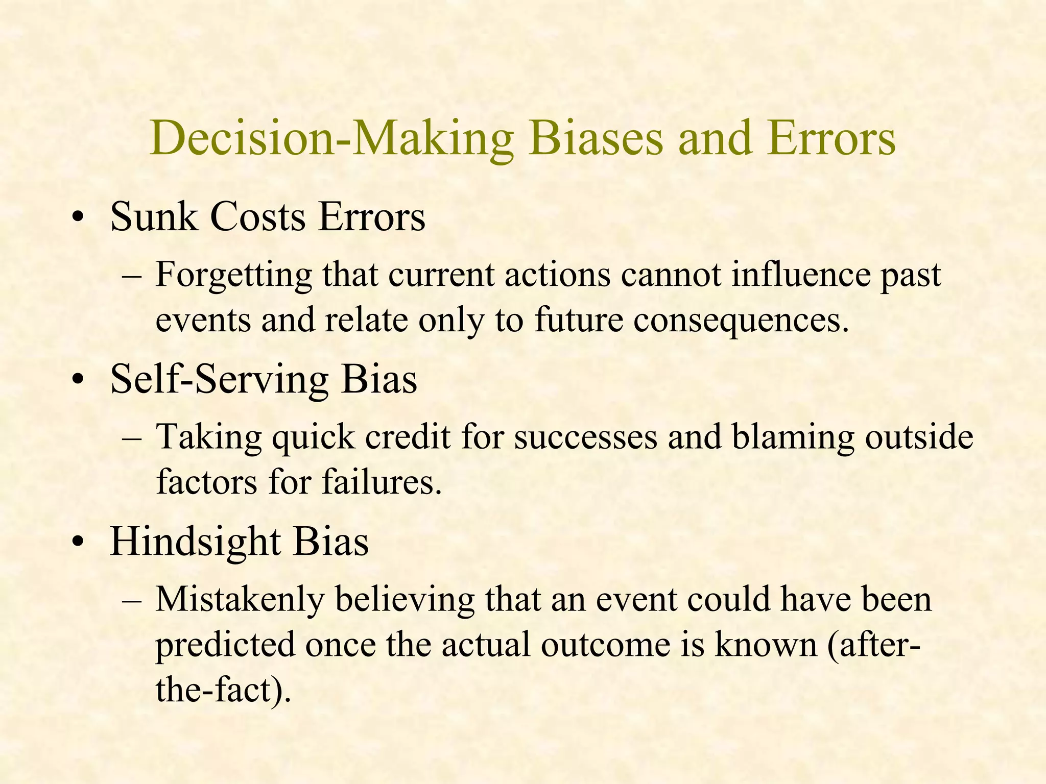 6. Fundamentals of decision making | PPTX