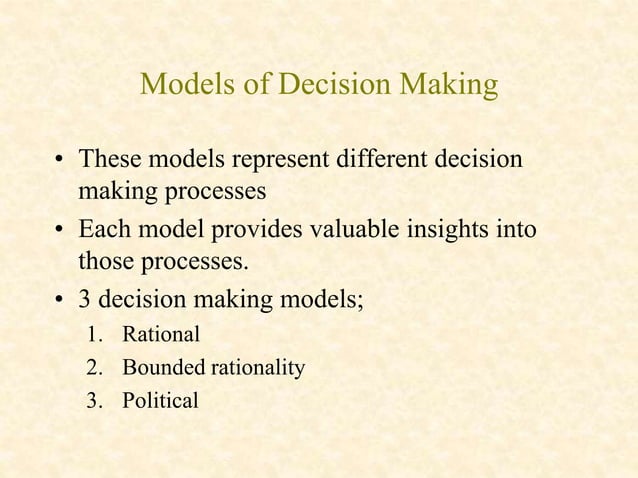 6. Fundamentals of decision making | PPTX