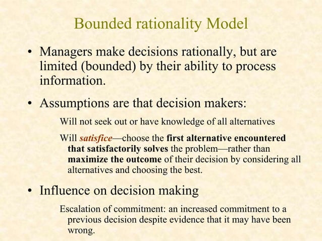 6. Fundamentals of decision making | PPTX