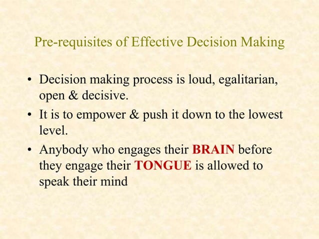6. Fundamentals of decision making | PPTX