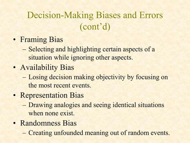 6. Fundamentals of decision making | PPTX