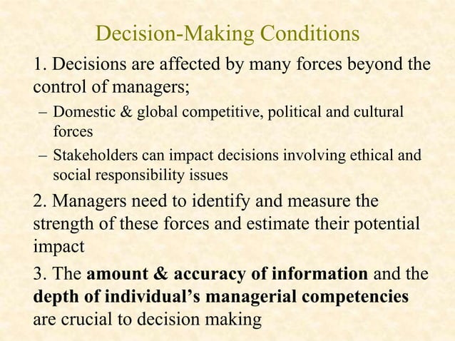 6. Fundamentals of decision making | PPTX