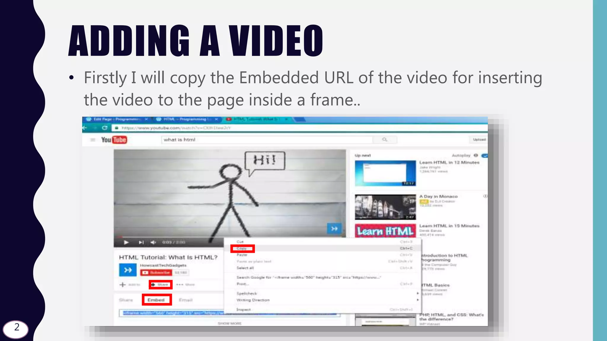 Wordpress - S03.L06 - Adding Videos | PPTX