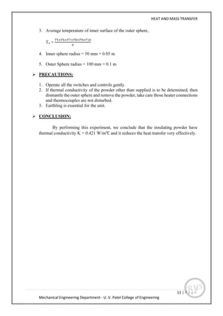 Heat and Mass Transfer Practical Manual (C Coded) | PDF
