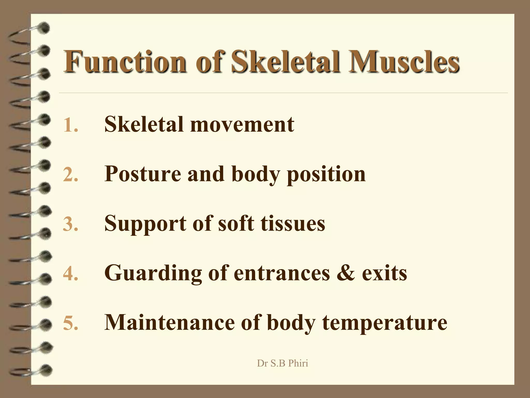 6. general muscle morphology lecture 1 | PPTX