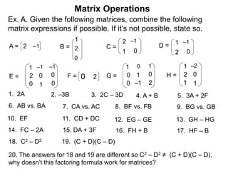 6.3 matrix algebra t | PPT