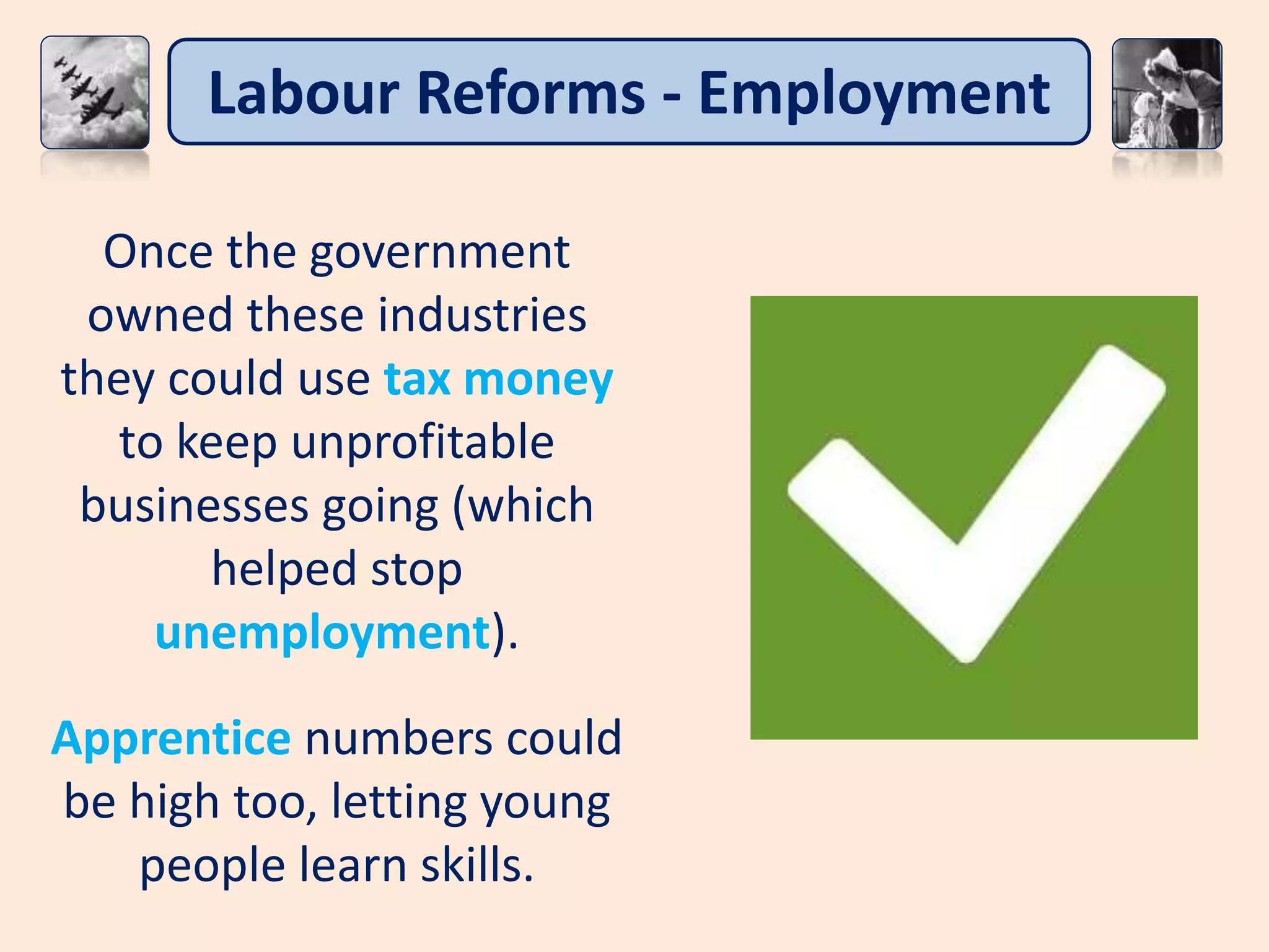 Making of Modern Britain 1880-1951 - labour reforms (employment) | PPTX