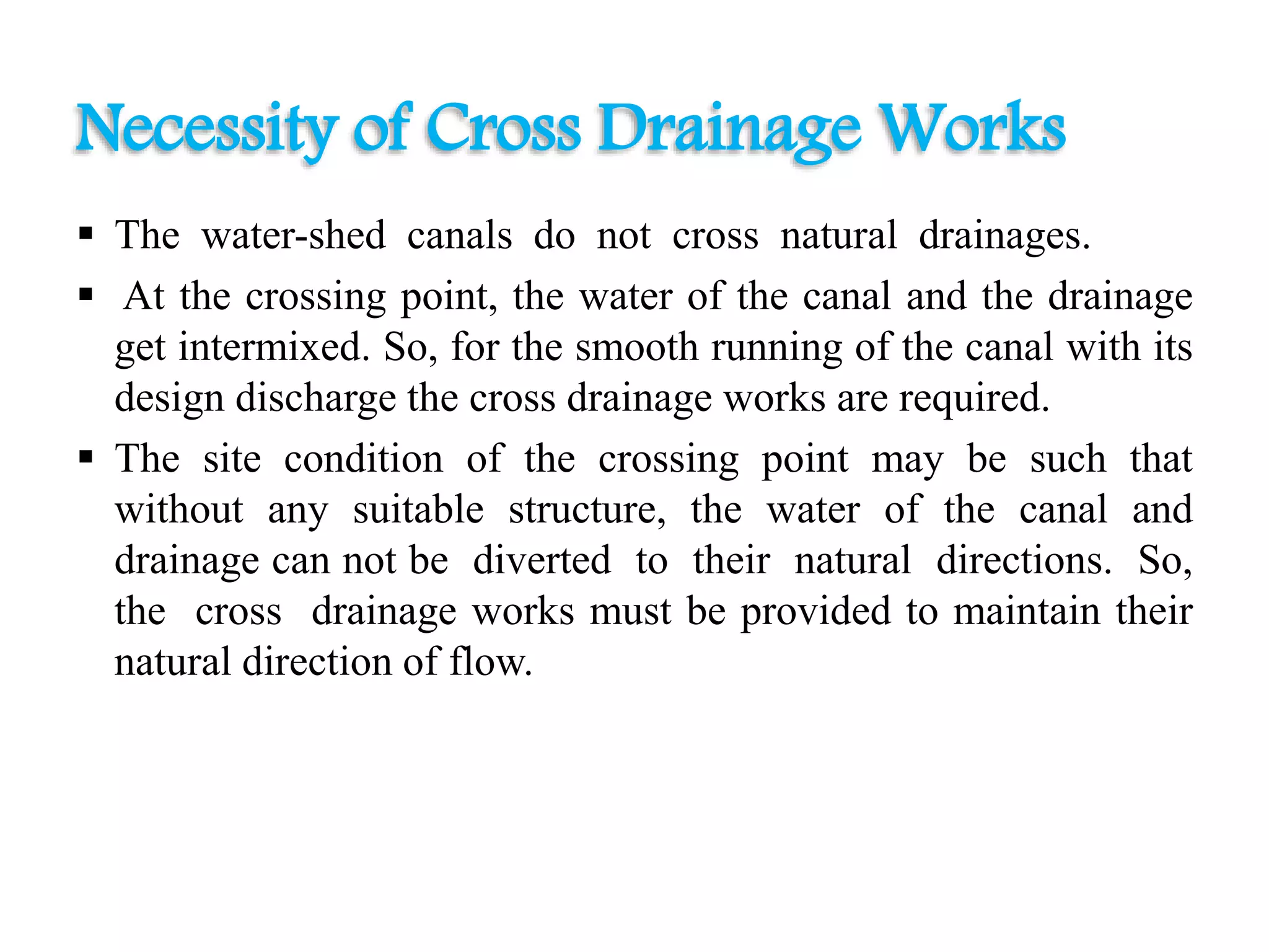 Cross Drainage Work | PPTX
