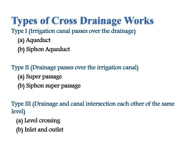 Cross Drainage Work | PPTX