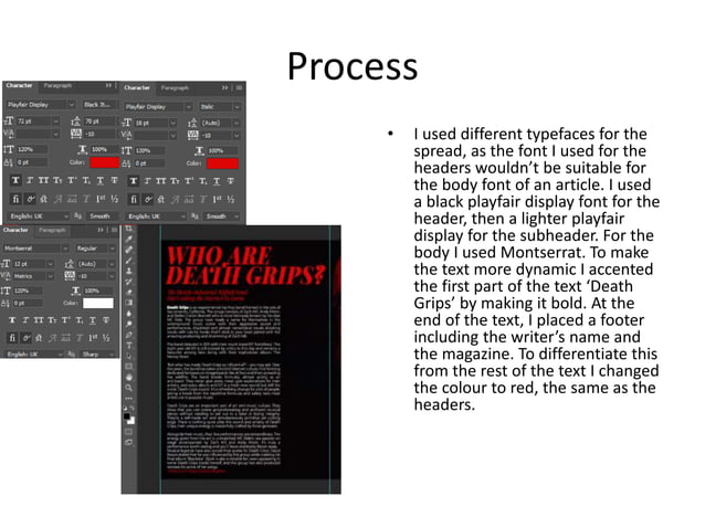 Visual Project - Production Reflection | PPT