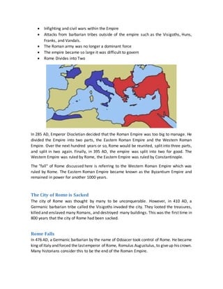 6.3.1 fall of rome | PDF
