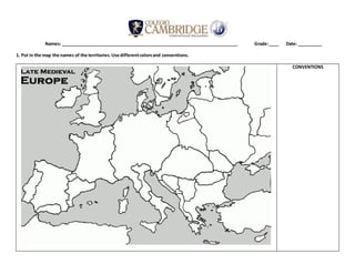Middle Ages Map