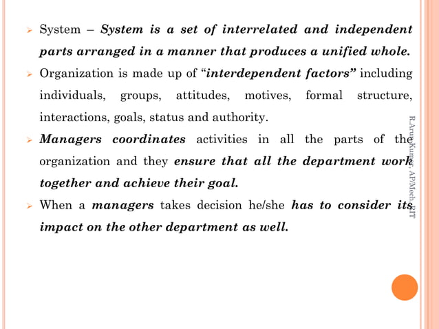 System and contingency approach | PDF | Business | Business and Finance