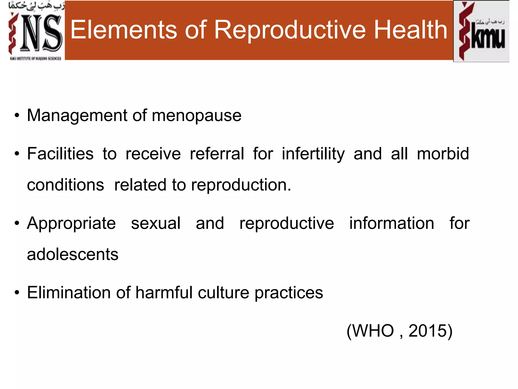 REPRODUCTIVE HEALTH PPT | PPTX