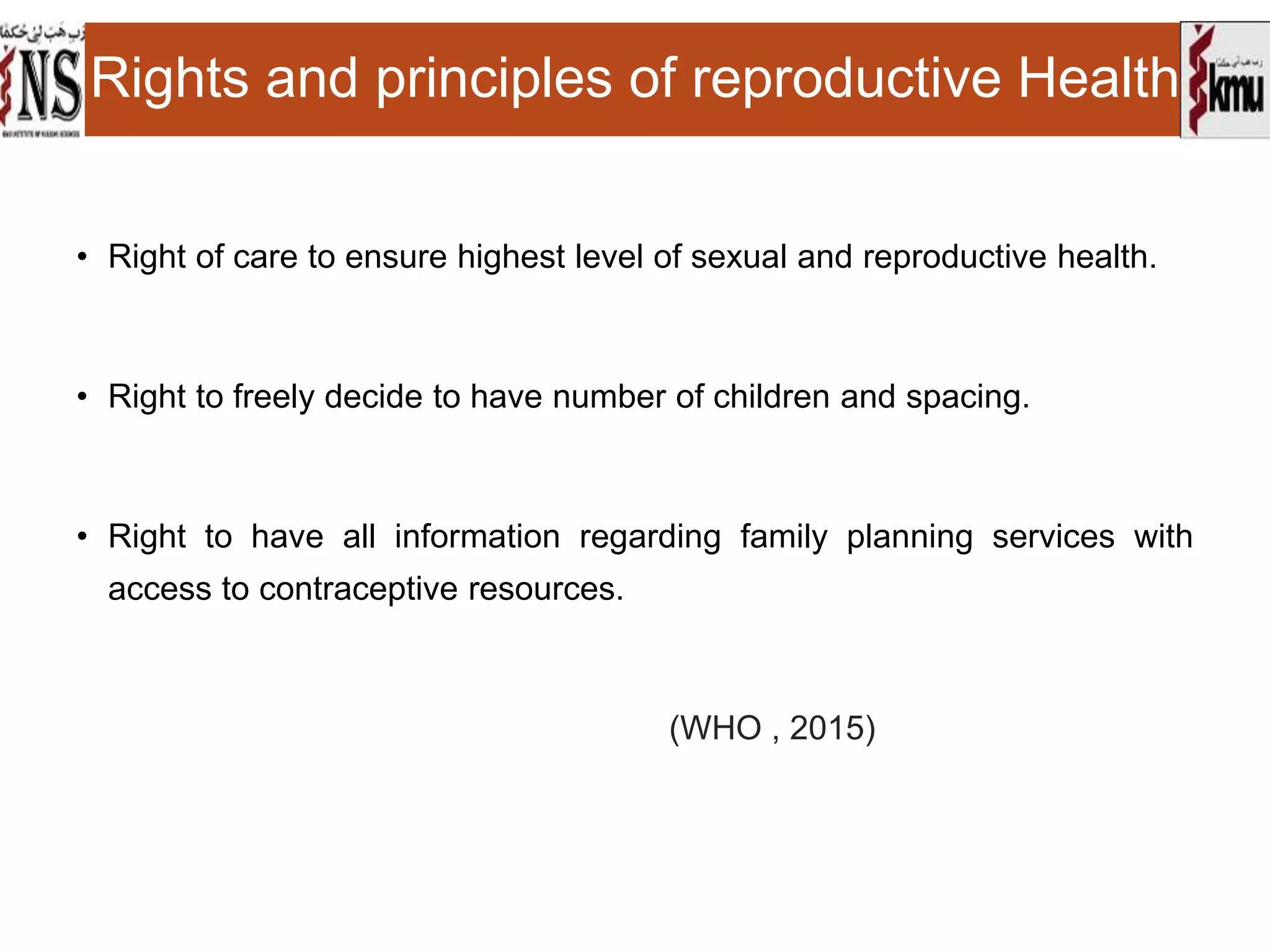 REPRODUCTIVE HEALTH PPT | PPTX