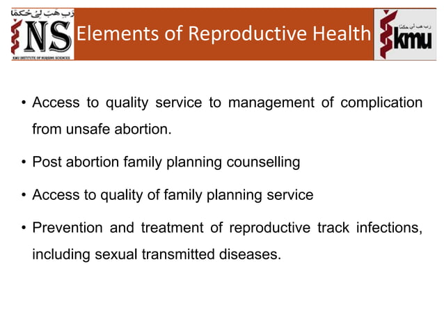 REPRODUCTIVE HEALTH PPT | PPTX