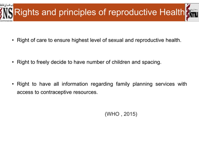 REPRODUCTIVE HEALTH PPT | PPTX