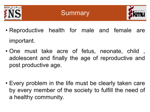REPRODUCTIVE HEALTH PPT | PPTX