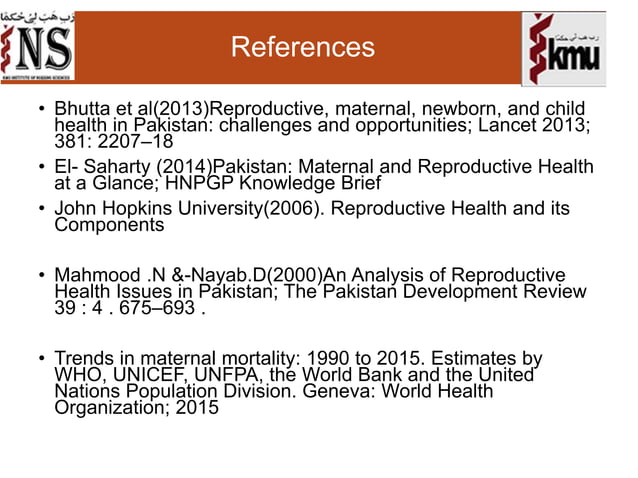 REPRODUCTIVE HEALTH PPT | PPTX