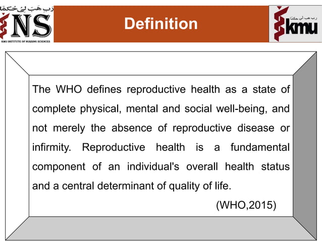 REPRODUCTIVE HEALTH PPT | PPTX