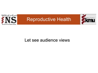 REPRODUCTIVE HEALTH PPT | PPTX