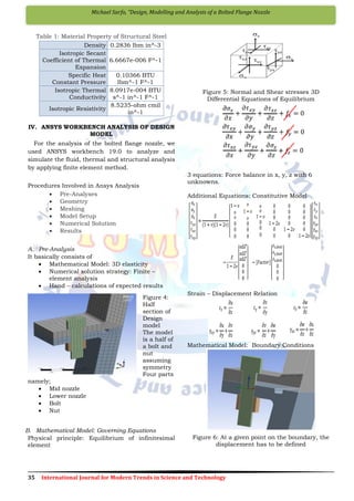 Design, Modelling and Analysis of a Bolted Flange Nozzle | PDF