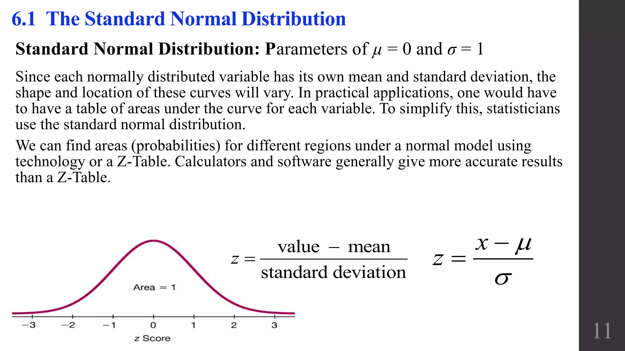 The Standard Normal Distribution | PPTX