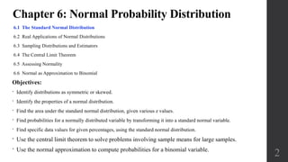 The Standard Normal Distribution | PPTX