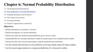 Real Applications of Normal Distributions | PPTX