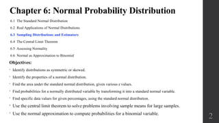 Sampling Distributions and Estimators | PPTX