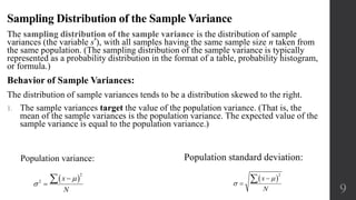 Sampling Distributions and Estimators | PPTX