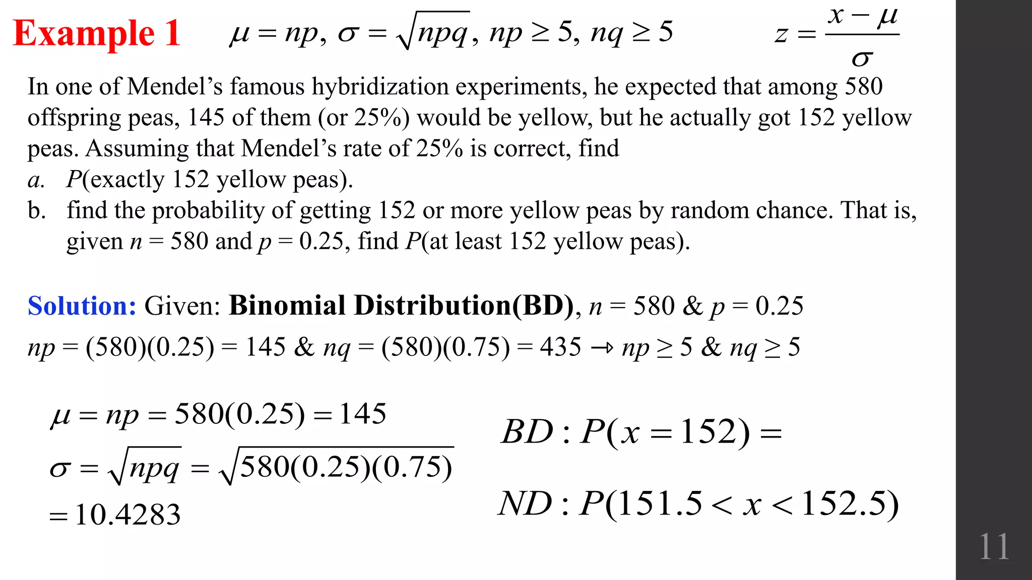 Normal as Approximation to Binomial | PPTX Normal as Approximation to Binomial | PPTX