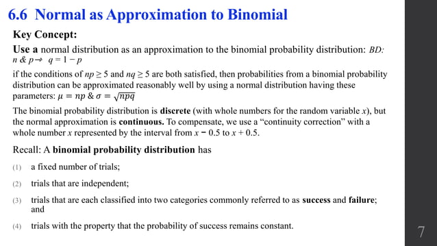 Normal As Approximation To Binomial Pptx Computer Software And Applications Computing