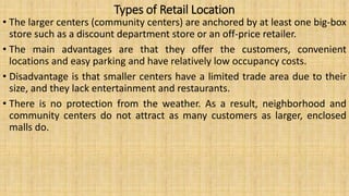 6. Retail Location Planning, Retail Site Location | PPTX