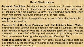 6. Retail Location Planning, Retail Site Location | PPTX