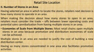 6. Retail Location Planning, Retail Site Location | PPTX