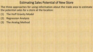 6. Retail Location Planning, Retail Site Location | PPTX