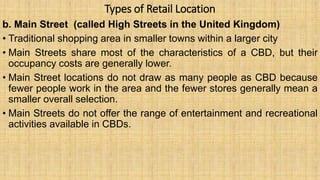 6. Retail Location Planning, Retail Site Location | PPTX