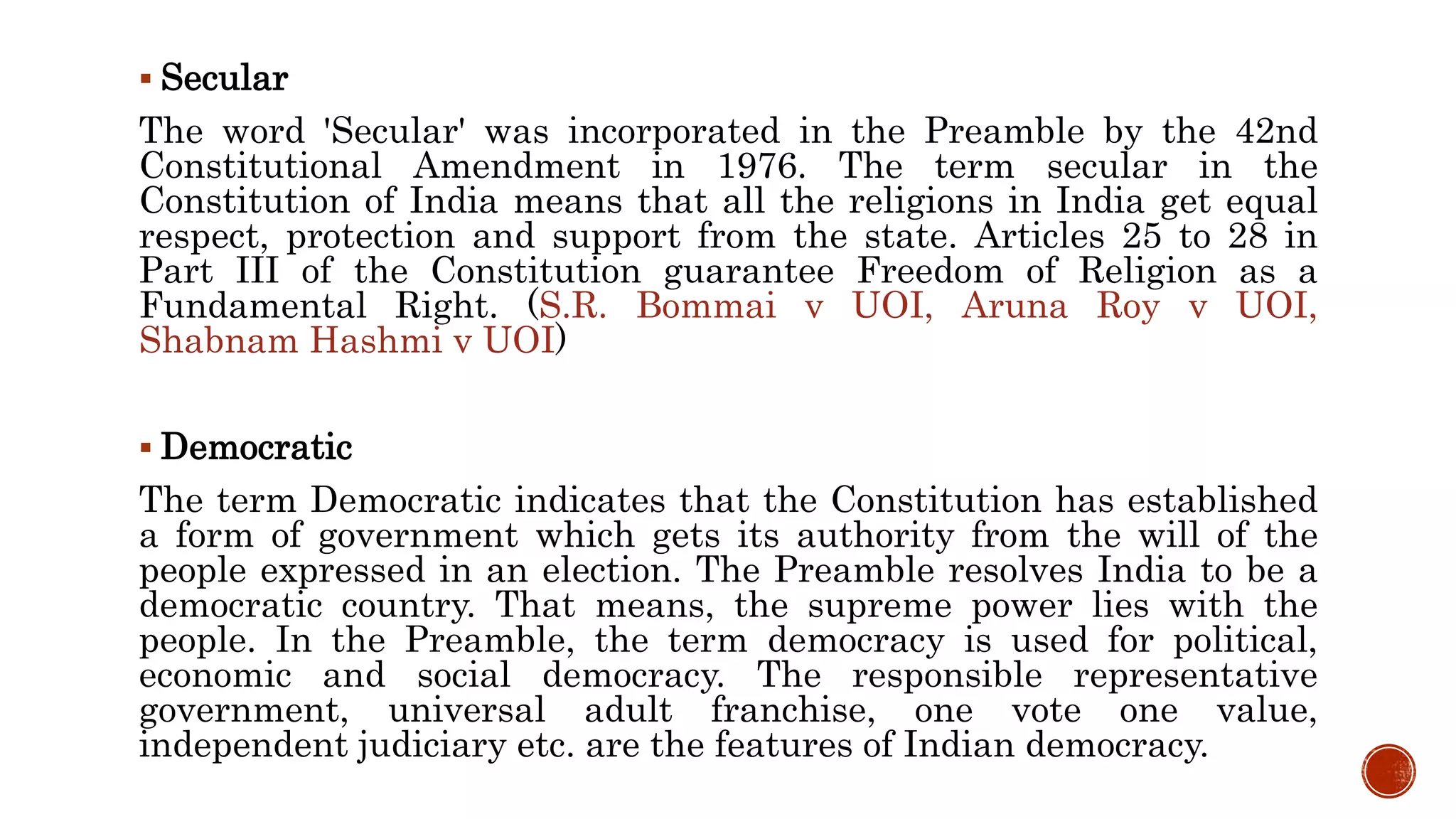 The preamble of the Constitution | PPTX