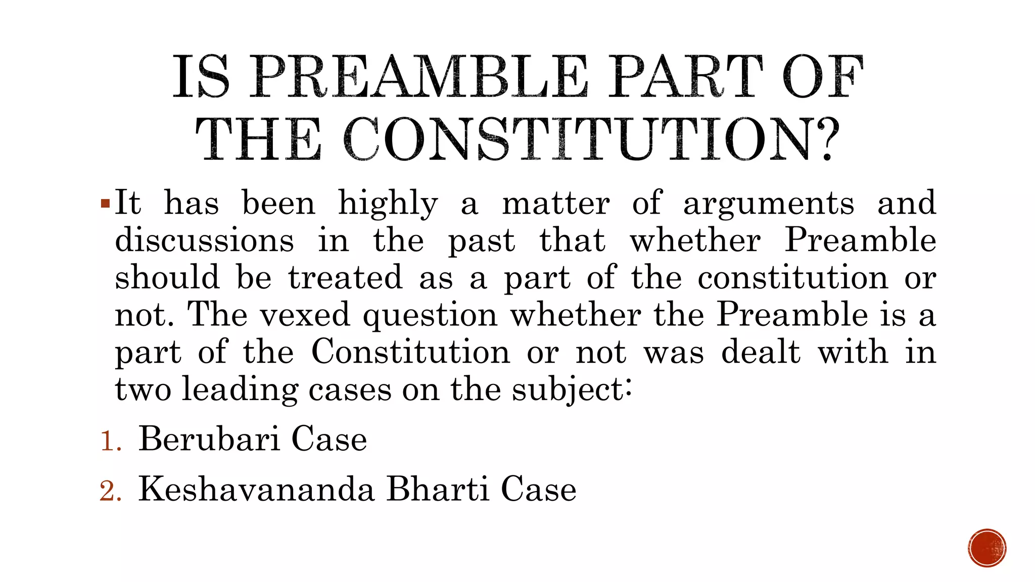 The preamble of the Constitution | PPTX
