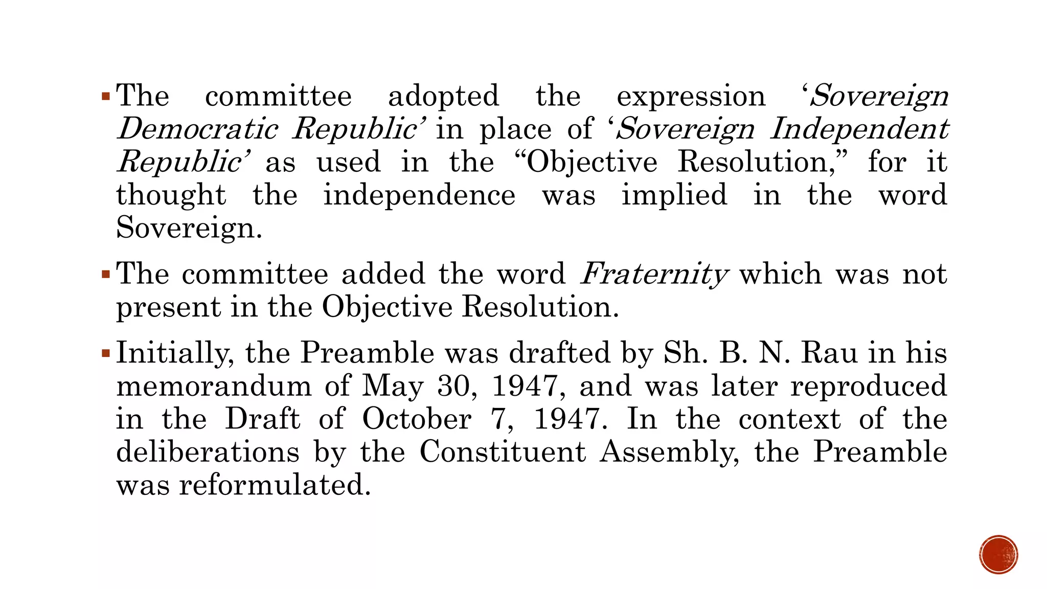 The preamble of the Constitution | PPTX