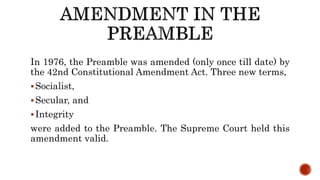 The preamble of the Constitution | PPTX